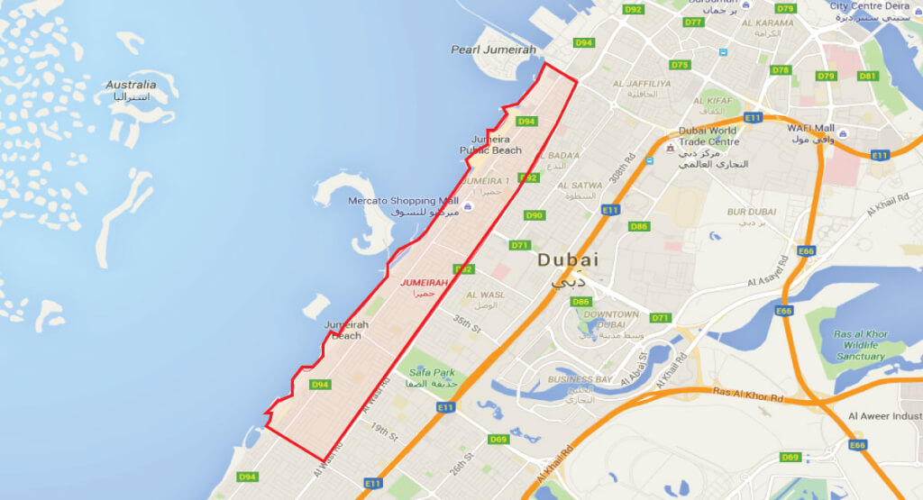 Jumeirah Park Map