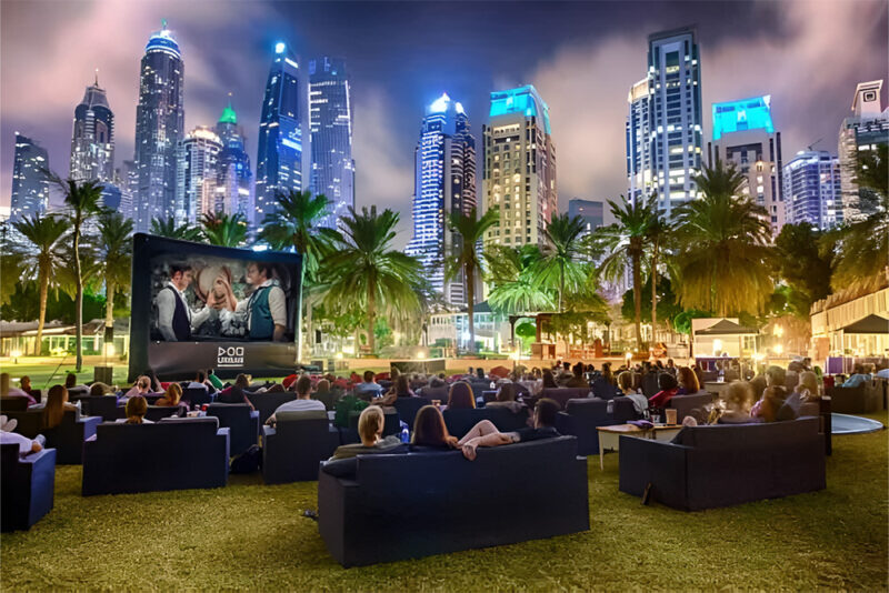 Outdoor Cinema in Dubai - Watch a Movie Under the Stars